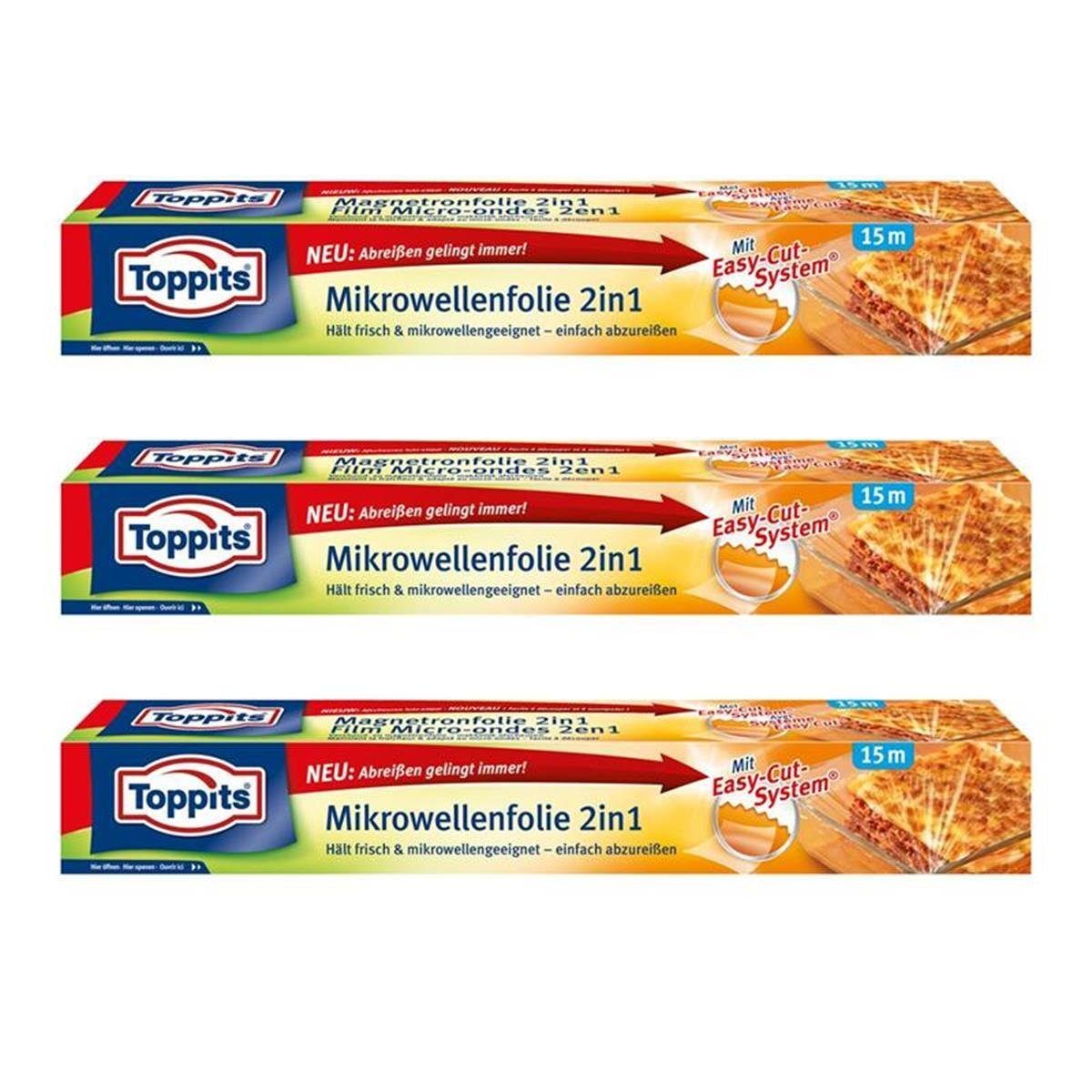 Toppits Küchenorganizer Set Toppits Mikrowellen Frischhalte Folie 2in1