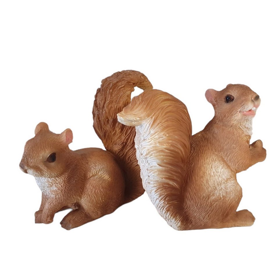 Aspinaworld Dekofigur Deko Eichhörnchen Figur Mit Nuss Im 2 Er Set 10