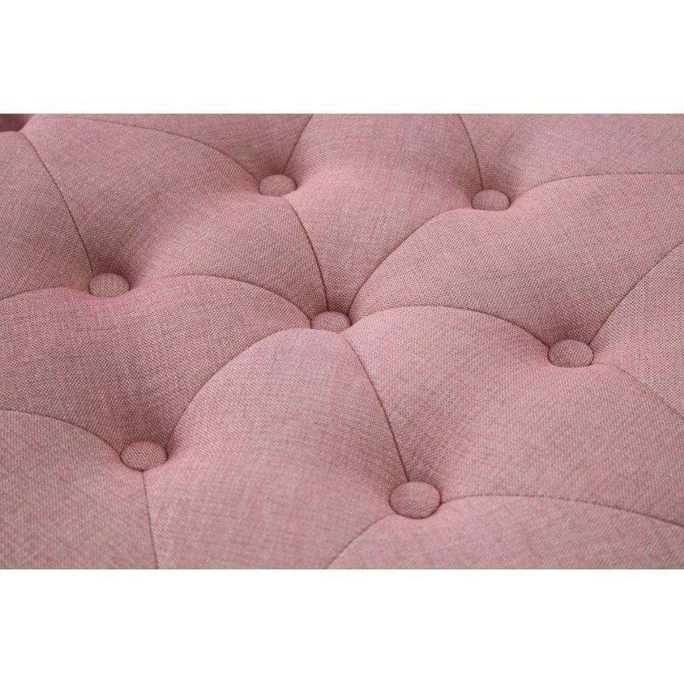 Jvmoebel Hocker Luxus Rosa Chesterfield Hocker Rufo Fußhocker Sitzpouf