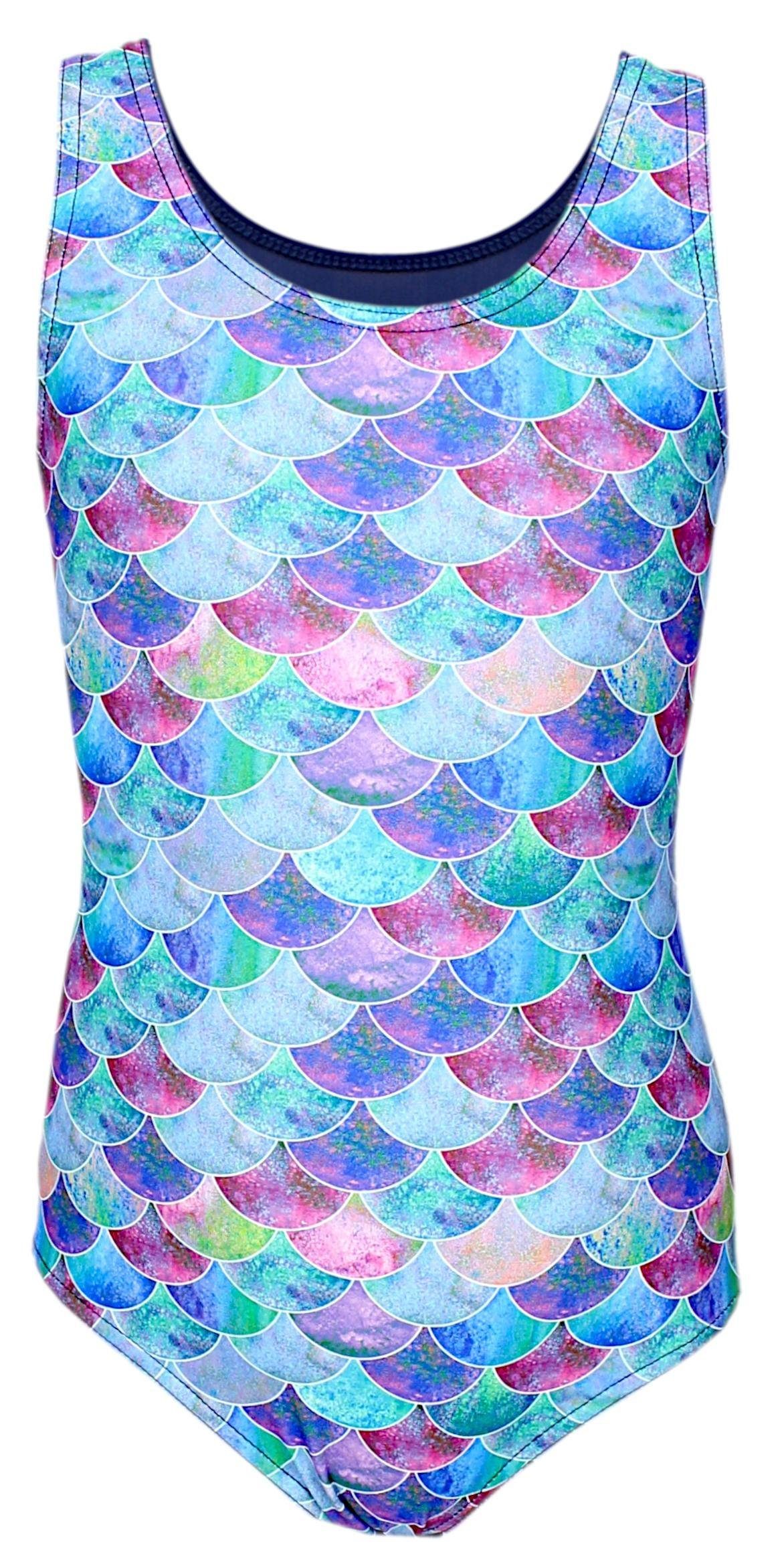 Aquarti Badeanzug Aquarti Mädchen Badeanzug mit Ringerrücken Print ...