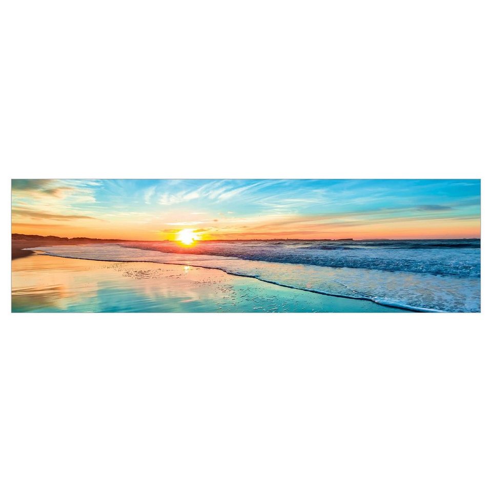 Bilderdepot24 Küchenrückwand Türkis Dekor Natur Strand Meer