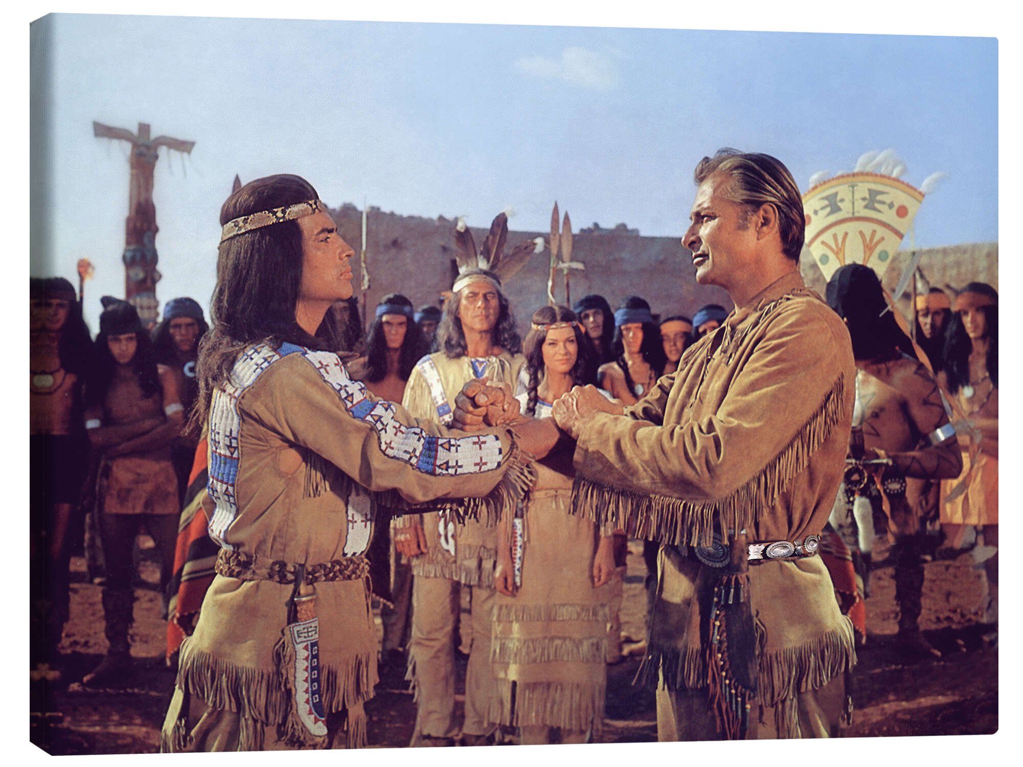 Posterlounge Leinwandbild Bridgeman Images Pierre Brice Und Lex Barker