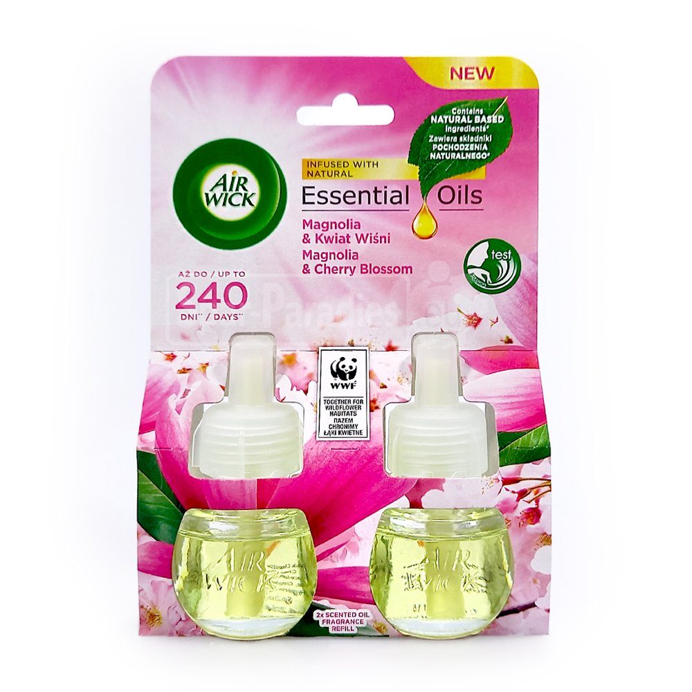Air Wick Duftöl Air Wick Duftölflakon Magnolie & Kirschblüte Duo-Pack, 2x 19 ml