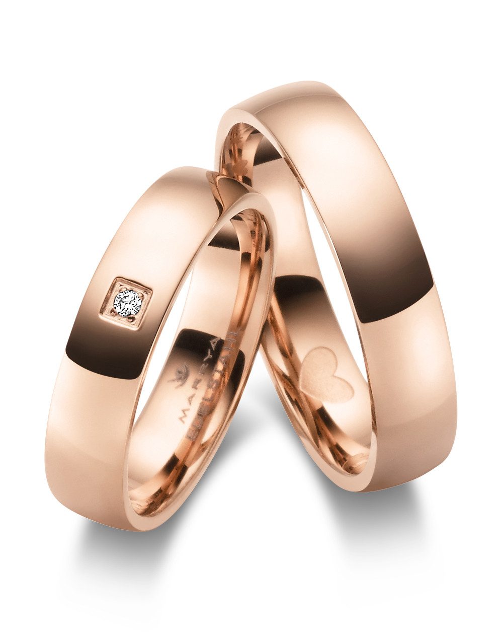 MARRYA Trauring MARRYA Edelstahl Trauring Ehering Partnerring, Der ...