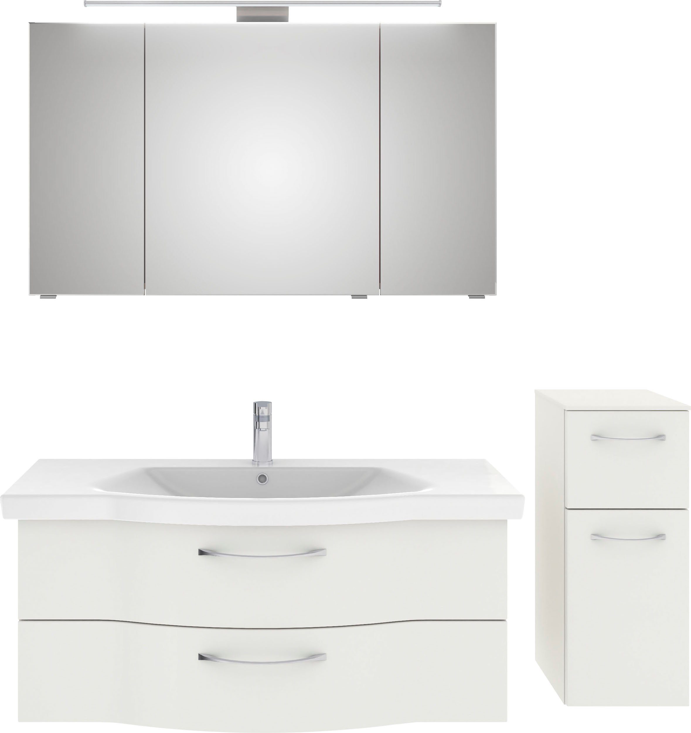 Saphir Badmöbel Set 6005 Sprint 3 Teilig Keramik Waschtisch Mit Led