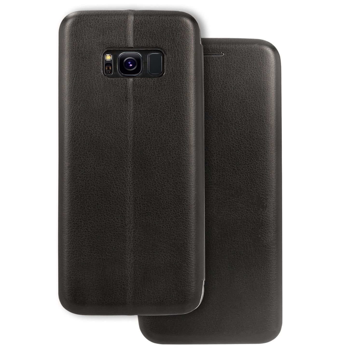 Nalia Smartphone Hülle Samsung Galaxy S8 Kunstleder Flip Case Hülle