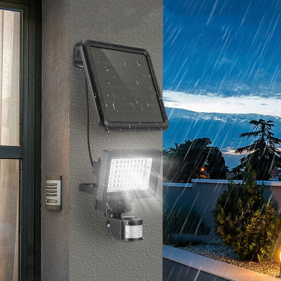 Letgospt Led Solarleuchte Solarlampen Für Außen 60 Leds Superhell