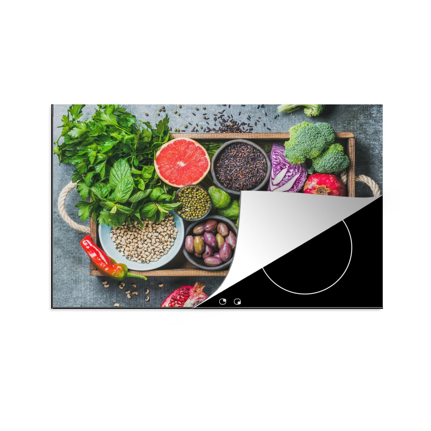 Muchowow Herdblende Abdeckplatte 76x515 Cm Box Obst Gesund