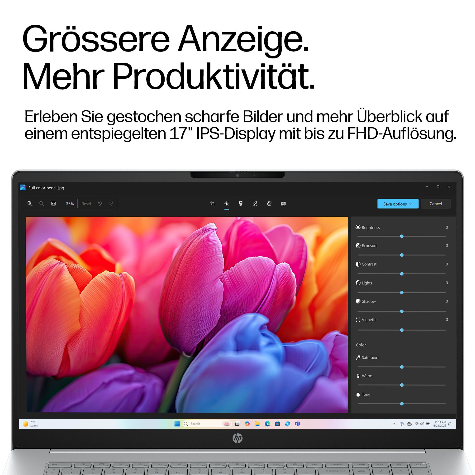 HP OmniBook 3 17-dp0256ngx Notebook (43,9 cm/17,3 Zoll, AMD Ryzen 5 ...