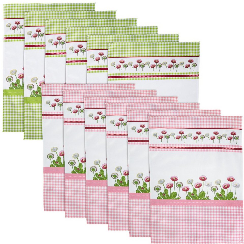 Erwin Müller Geschirrtuch Baumwoll-Geschirrtuch 12er-Pack, (12-tlg ... Erwin Müller Geschirrtuch Baumwoll-Geschirrtuch 12er-Pack, (12-tlg ...