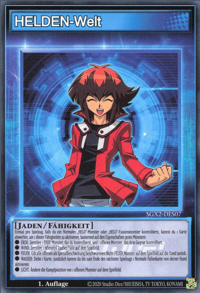 ᐅ Recollectibles Sammelkarte Yugioh Karte Helden Welt Skill Deutsch