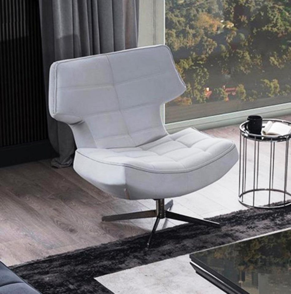 Jvmoebel Sessel Design Sessel Modern Wohnzimmer Möbel Weiße Farbe Luxus