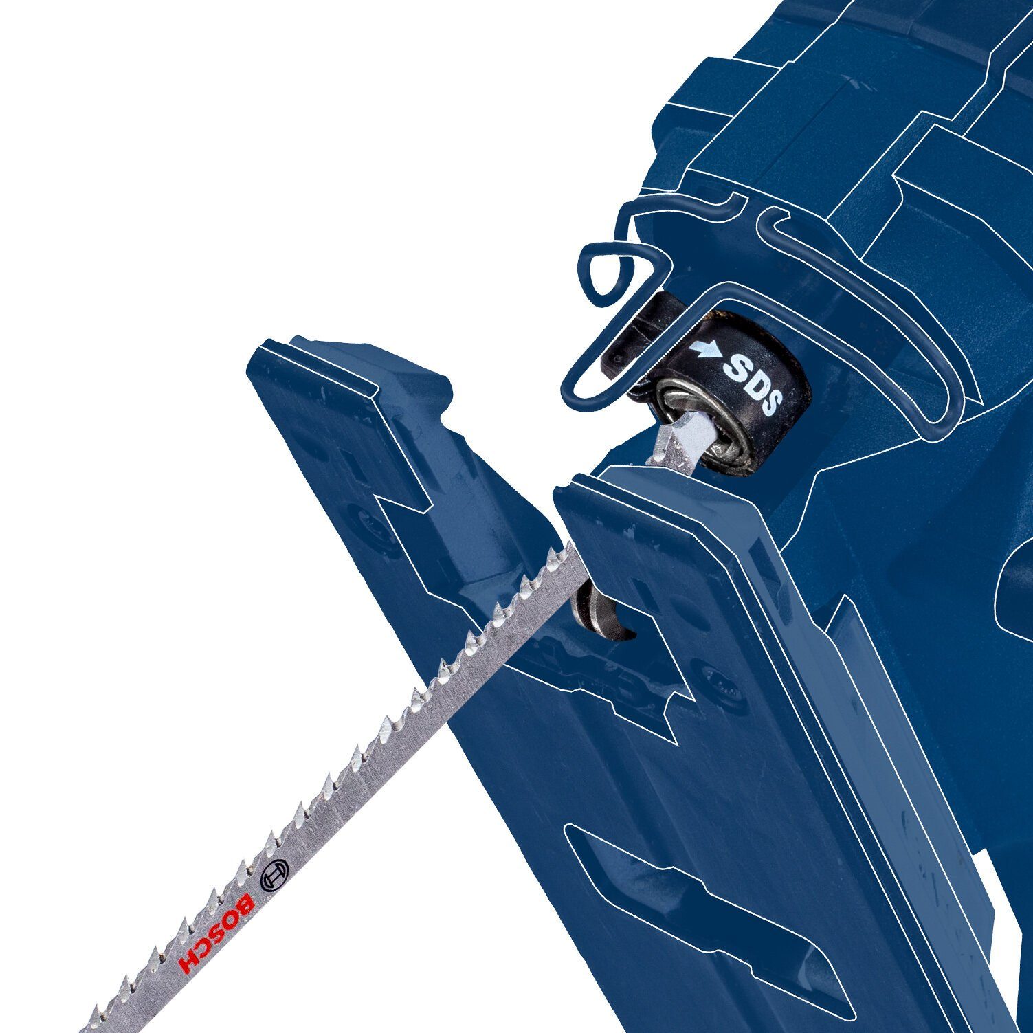 BOSCH Stichsägeblatt Pro Plastics PVC clean (5 Stück), T302H, 132 mm ...