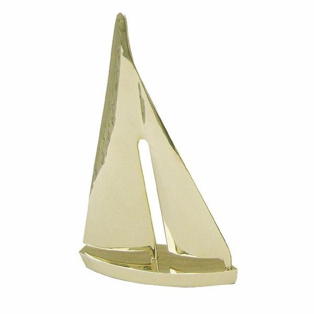 Linoows Dekoobjekt Segelyacht Modell Deko Segelboot Messing 31 Cm