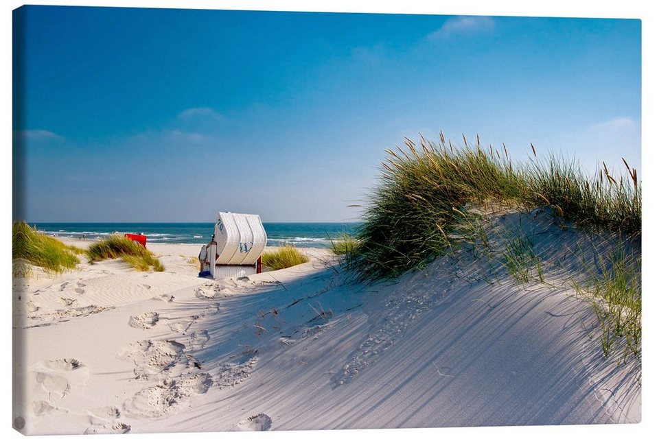 Posterlounge Leinwandbild Reiner Würz Malerische Nordsee Wohnzimmer