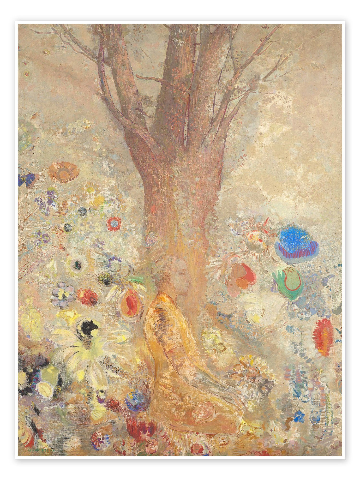 Posterlounge Poster Odilon Redon Der Buddha Malerei