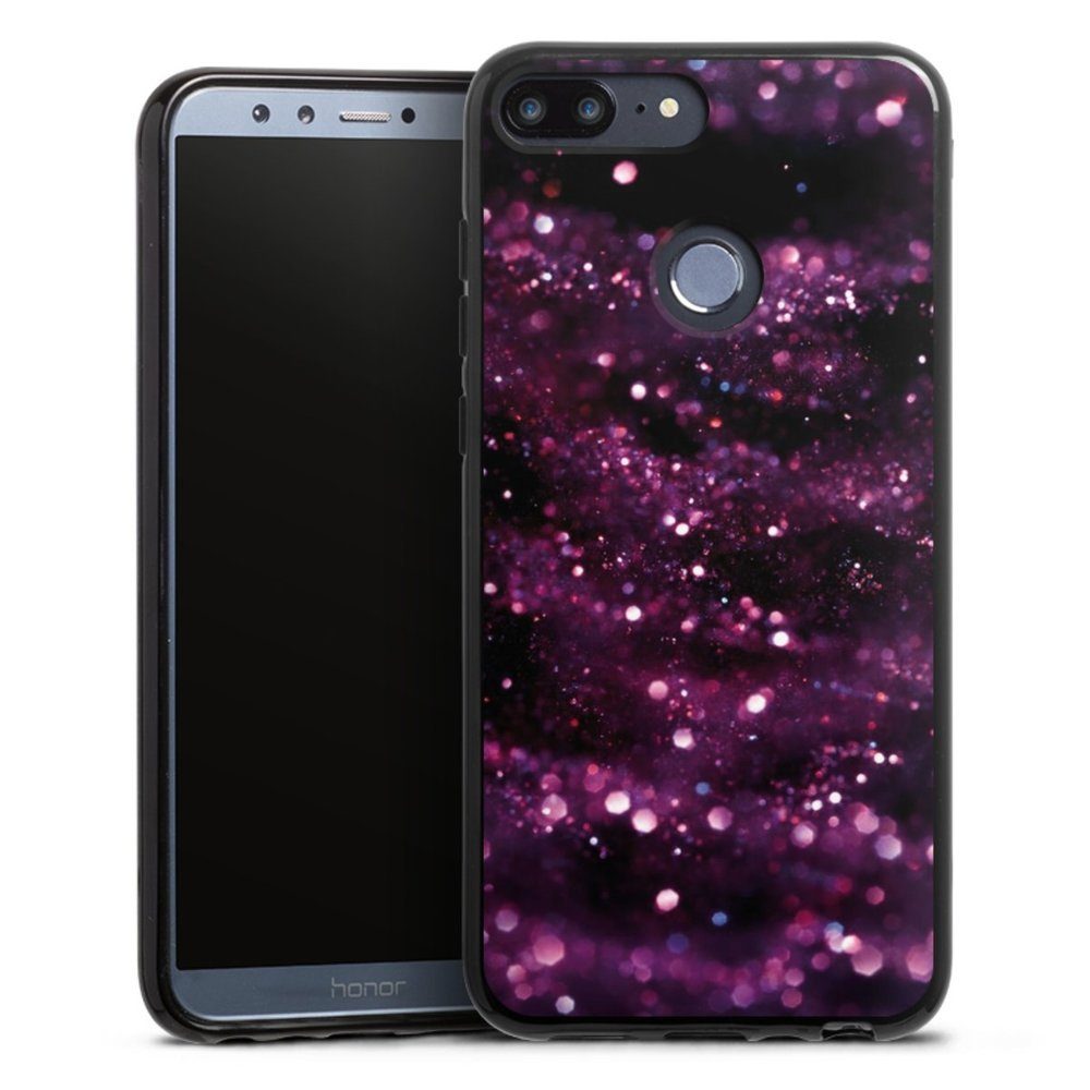 Deindesign Handyhülle Lilac Sparkles Look Huawei Honor 9 Lite Hülle