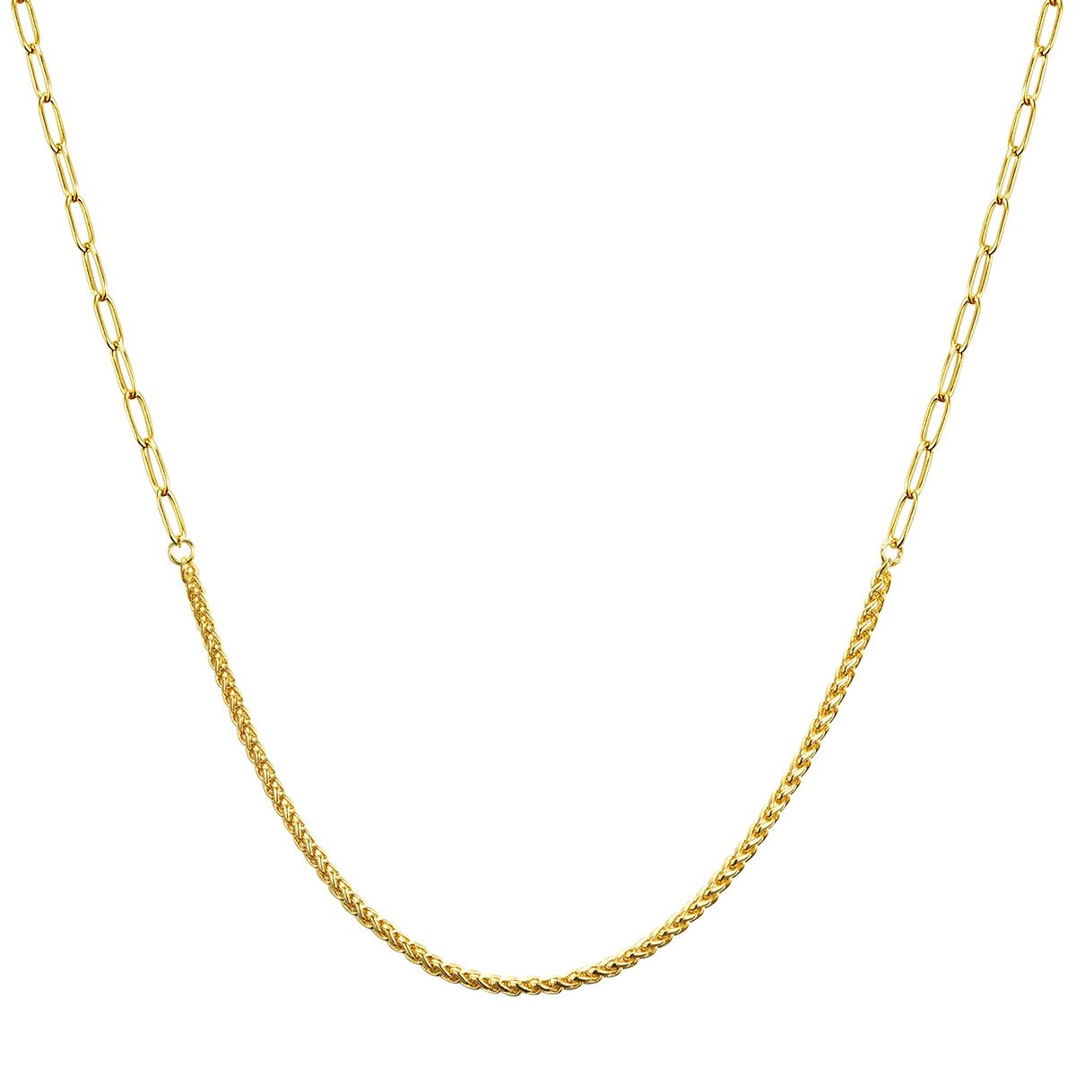 Lulu & Jane Collier Messing, Damen-Kette mit unterschiedlichen ...