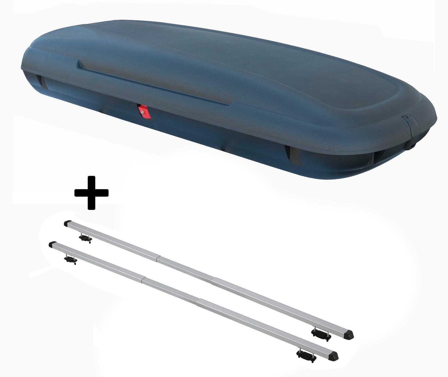 VDP Dachbox, (Für Ihren Nissan Qashqai (J10) (5Türer) 06-14, Dachbox und Dachträger im Set ...