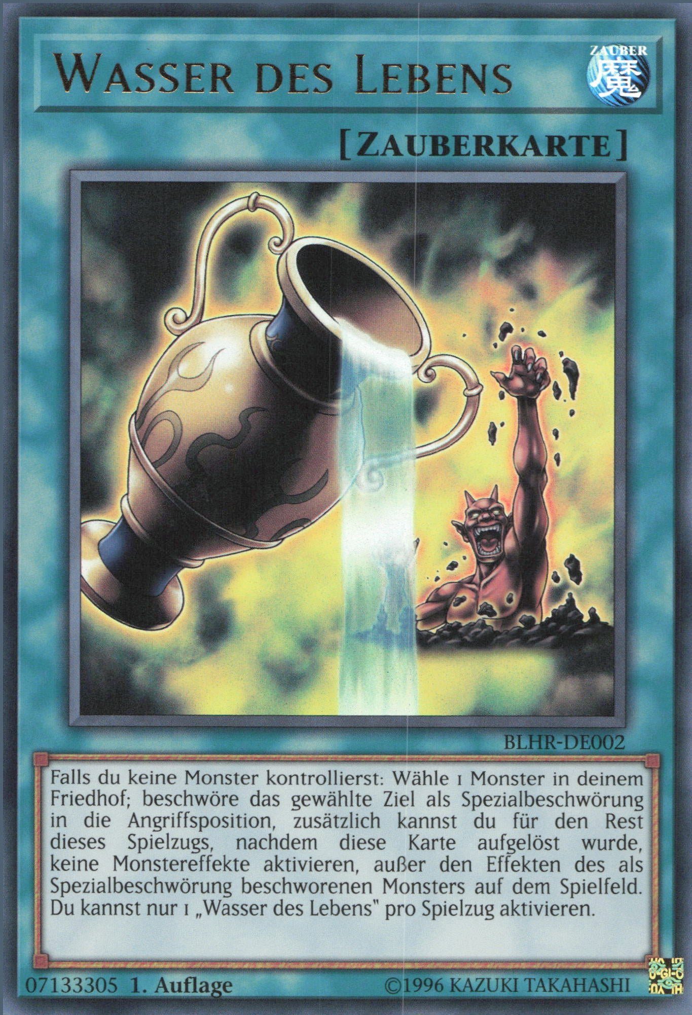 Recollectibles Sammelkarte Yugioh Karte Wasser Des Lebens Deutsch Yu