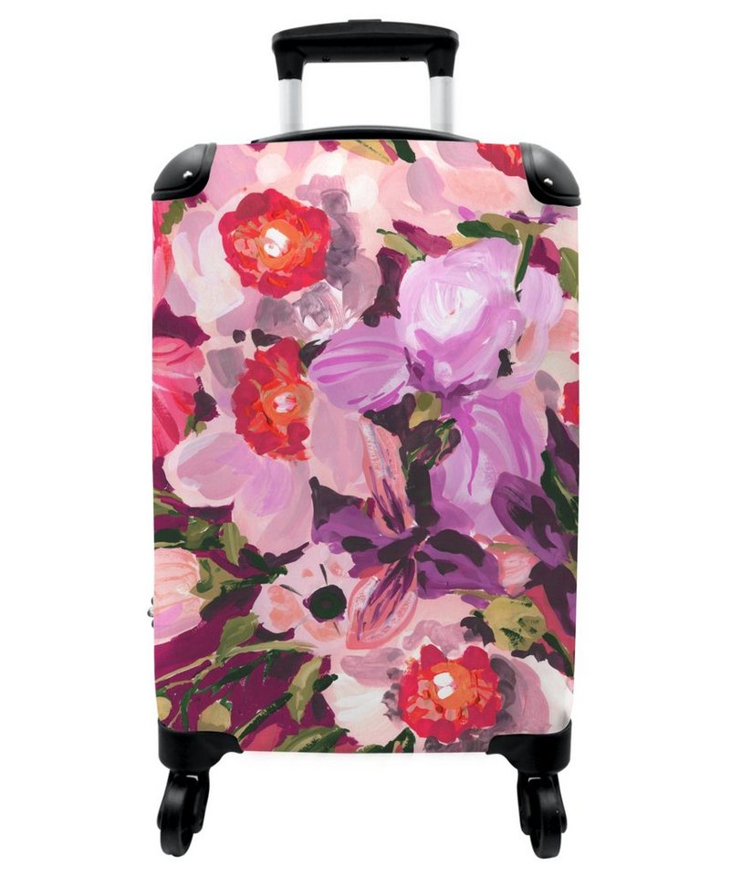 © Handgepäckkoffer 55x35x20cm Rosa Orchidee