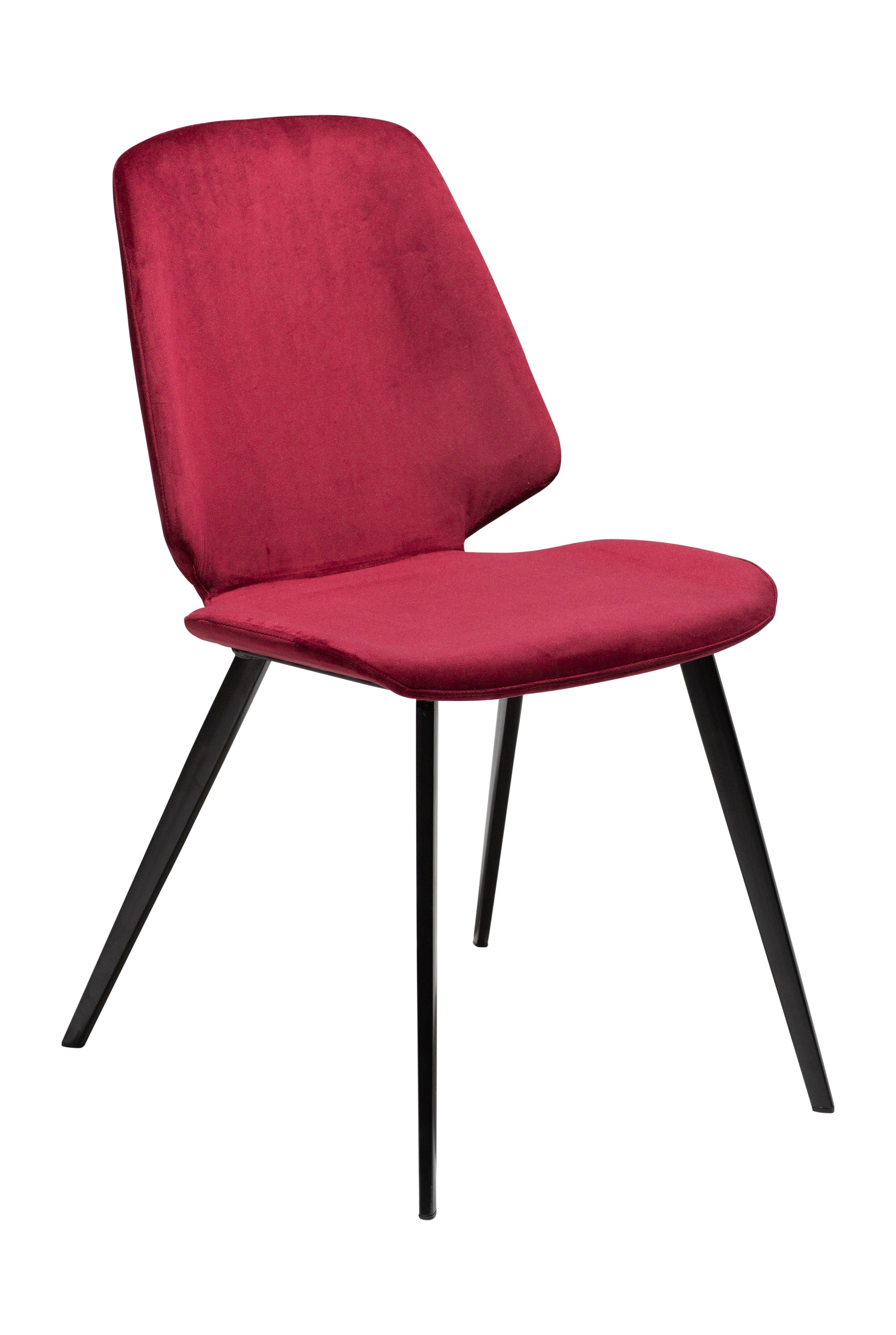 Ebuy24 Esszimmerstuhl 2er Set Danform Swing Esszimmerstuhl Deep Ruby Vel