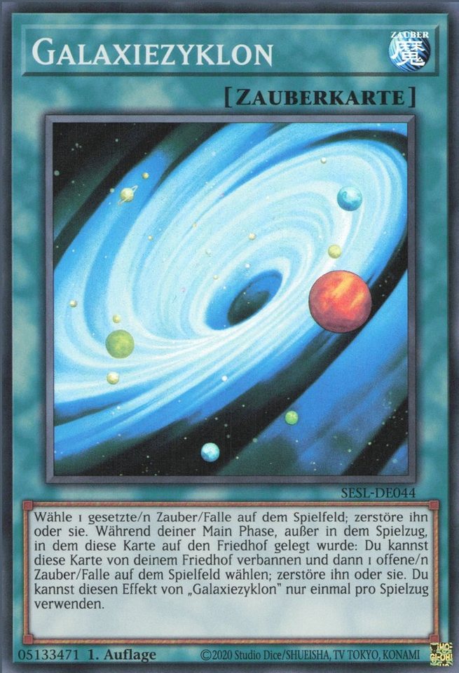 Recollectibles Sammelkarte Yugioh Karte Galaxiezyklon Deutsch Yu Gi Oh