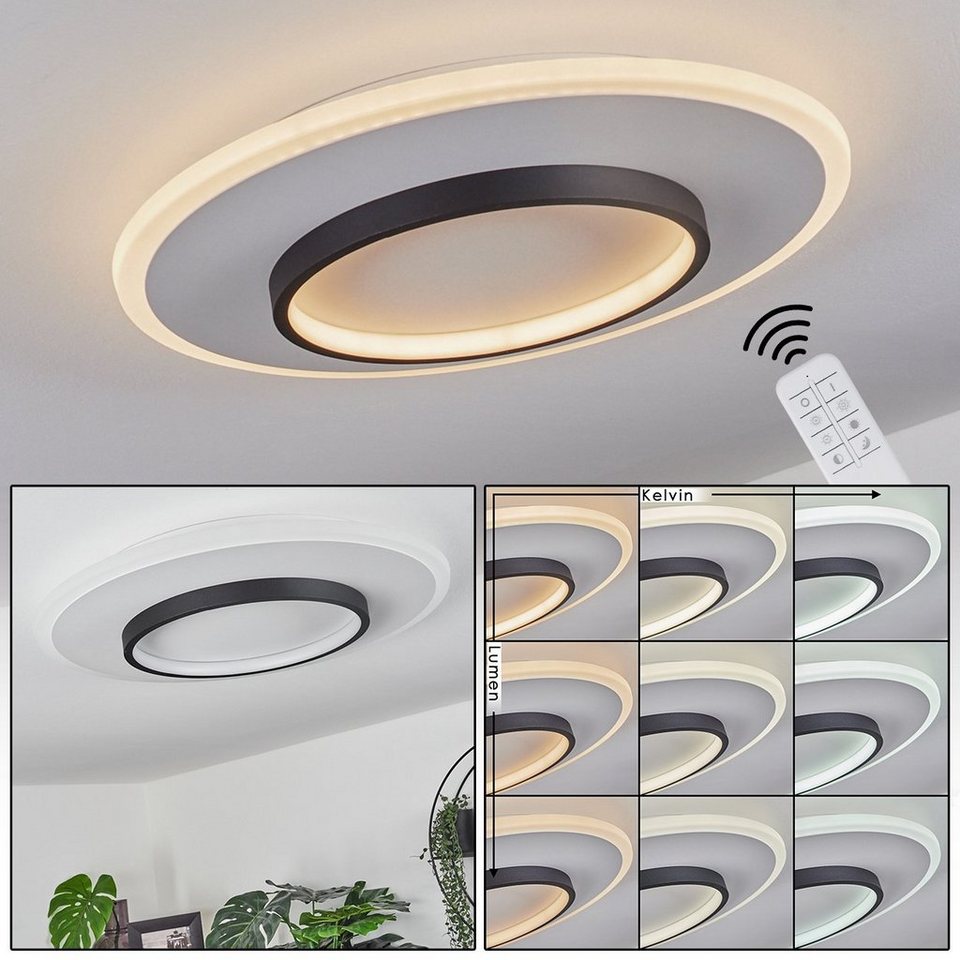 Hofstein Deckenleuchte Quadraletto Dimmbare Deckenlampe Aus Metall