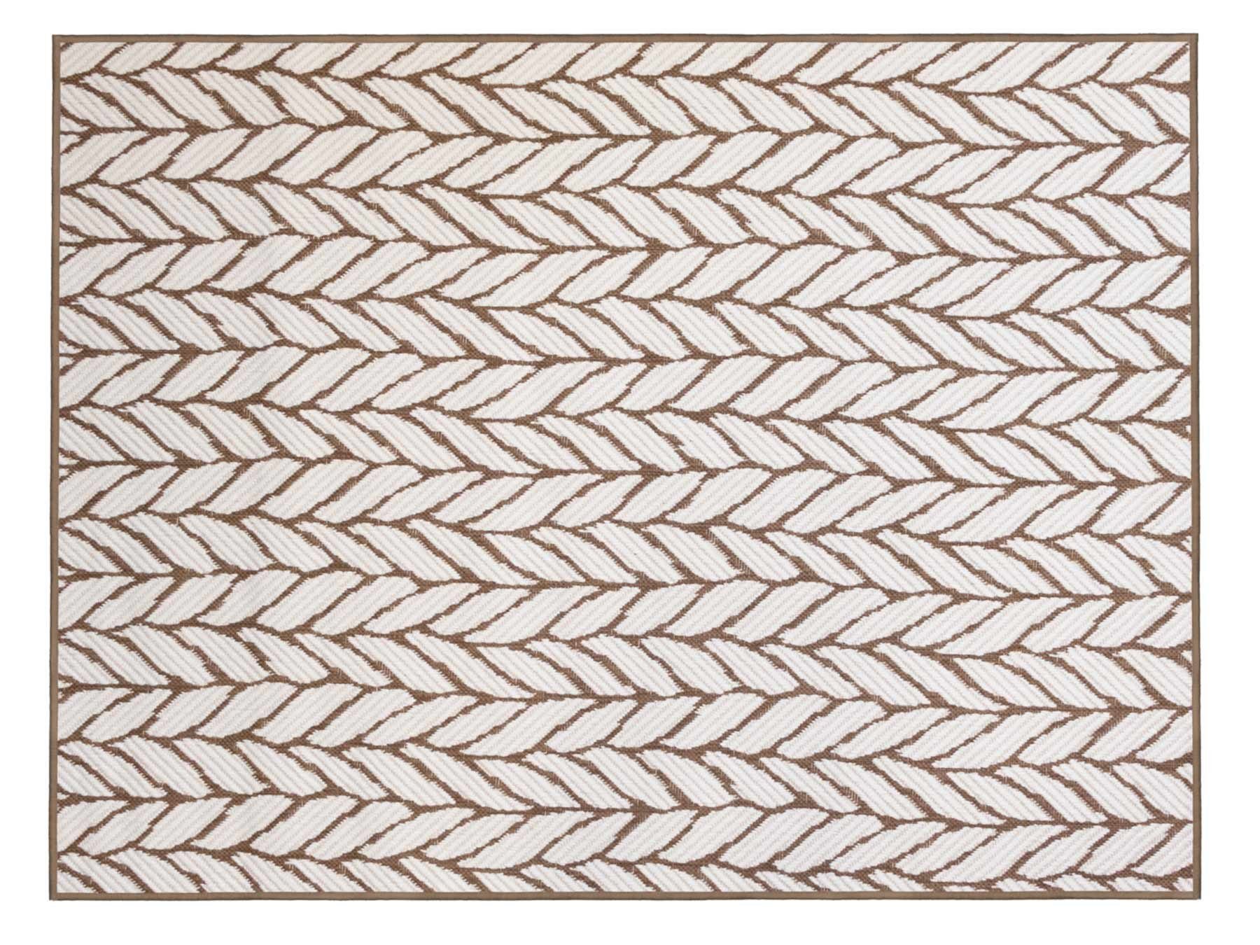 Outdoorteppich Reverso Knitted Joy Braun Garten Terrasse Balkon