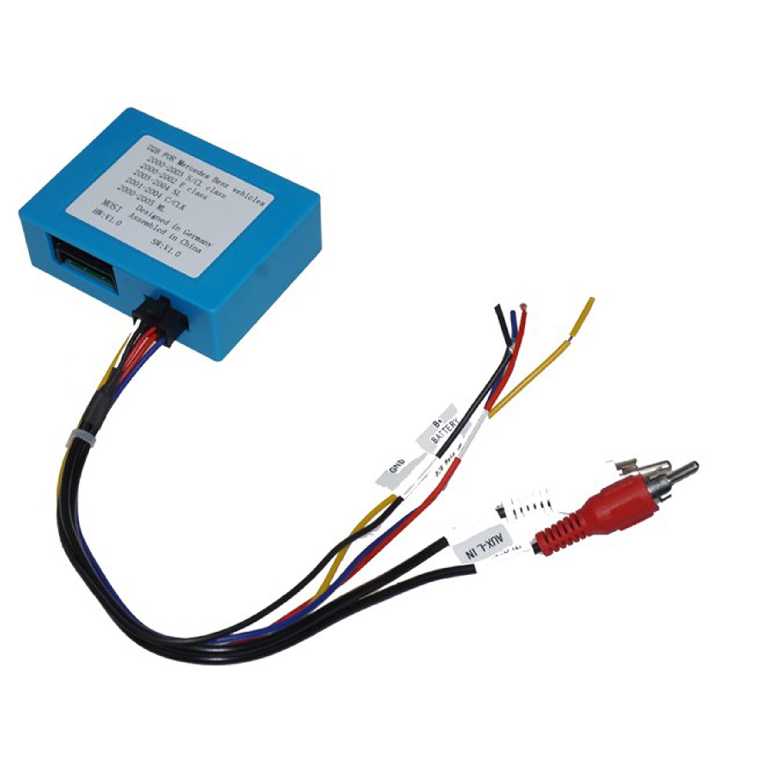 TAFFIO D2B Datenbus Glasfaser Decoder Adapter f. Mercedes C CL CLK E ML ...