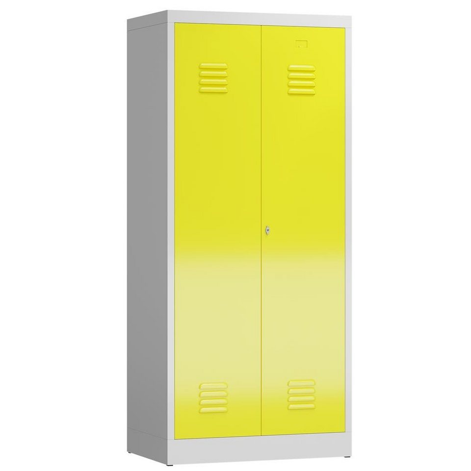 Steelboxx Spind Classix Garderobenschrank 2 Abteile Mittig Schließend