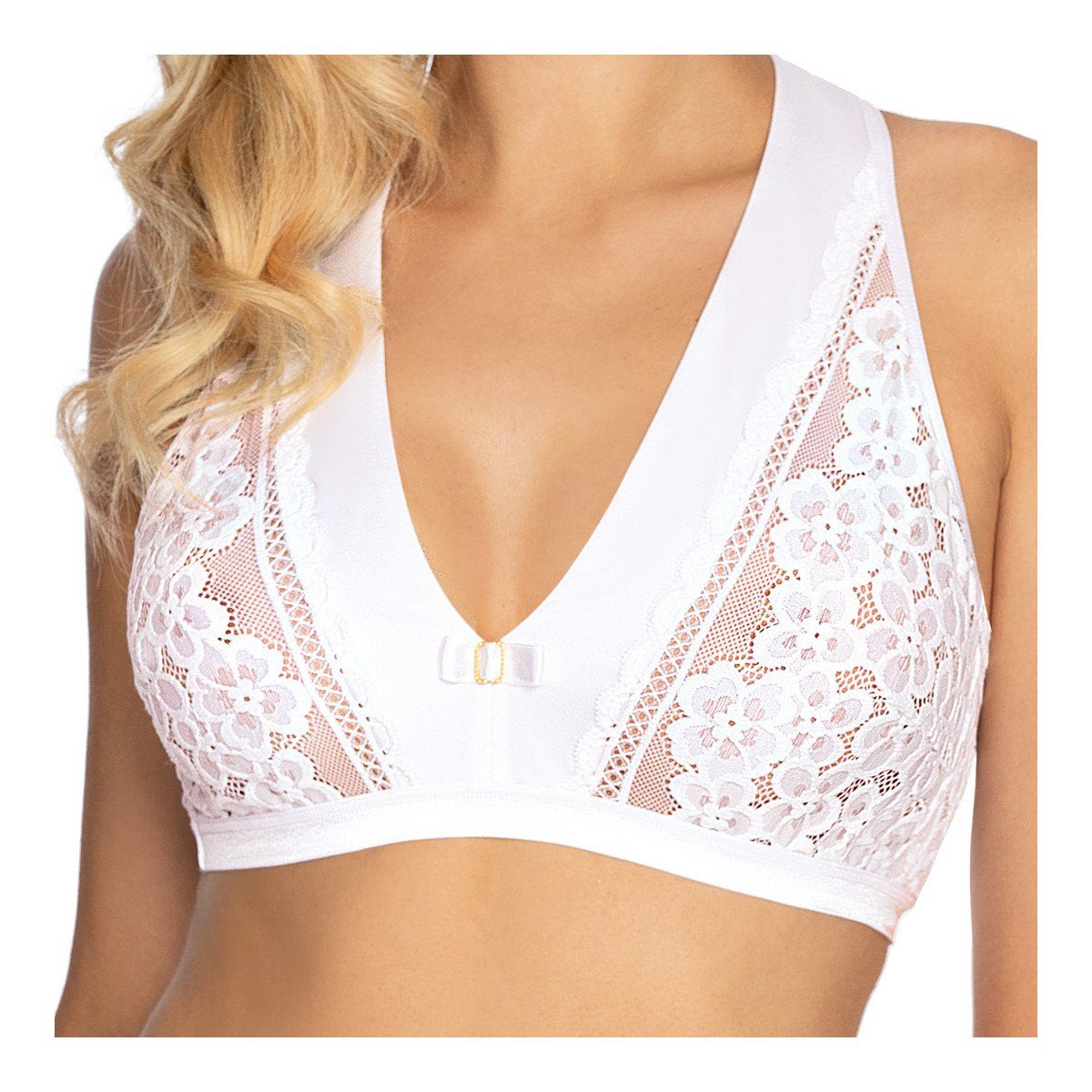 ᐅ Róza Bügelloser BH RZ Gizela soft TOP white - (36,38,40,42) | OTTO