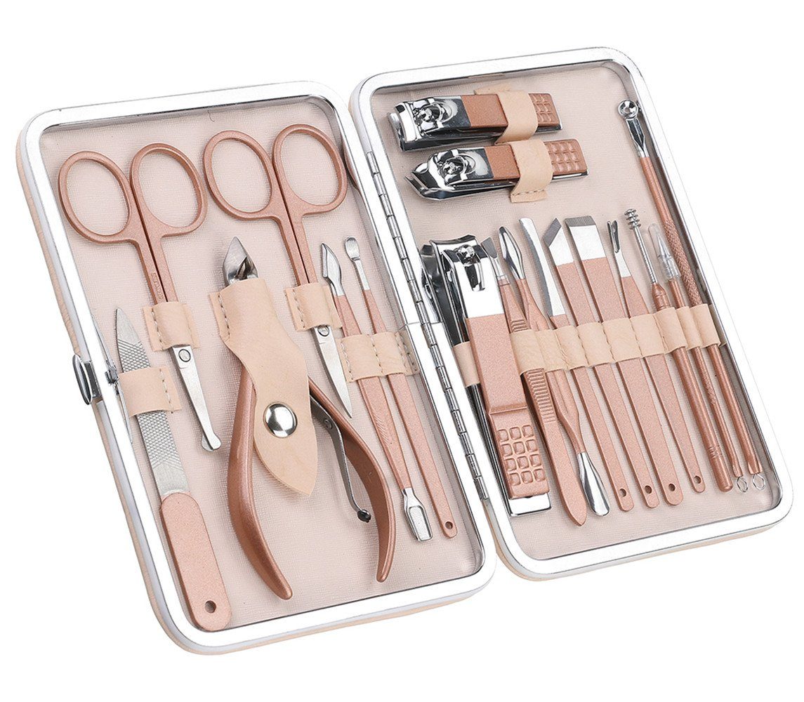 Insma Maniküre Pediküre Set 18 Tlg Nagelknipser Set 18 Teiliges