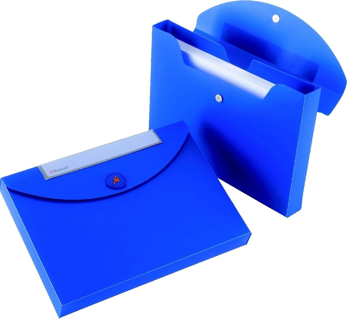 REXEL Fächermappe Dokumentenmappe JobBox A4 bis 400 Blatt blau