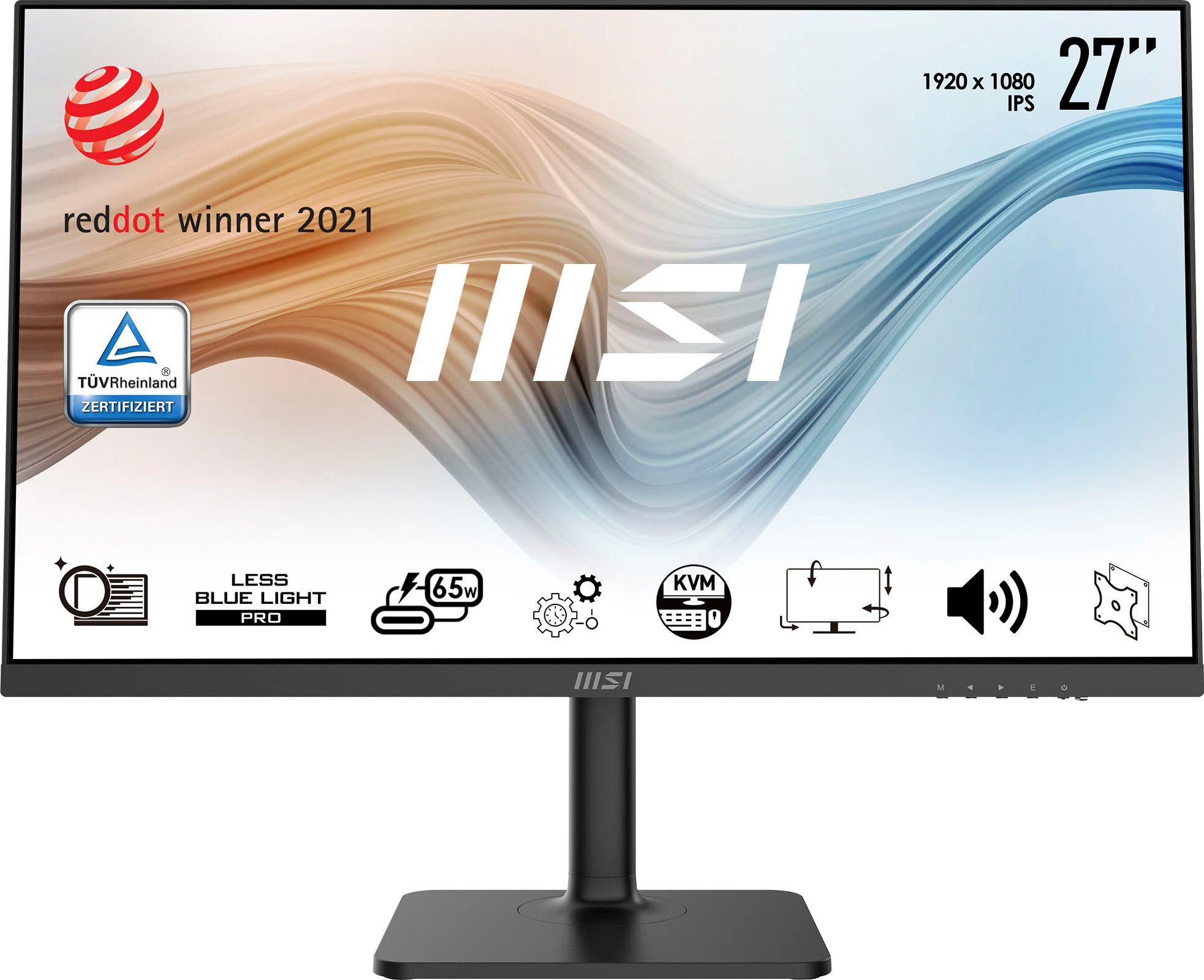 MSI Modern MD272P LED-Monitor (69 cm/27 ", 1920 x 1080 px, Full HD, 5 ...