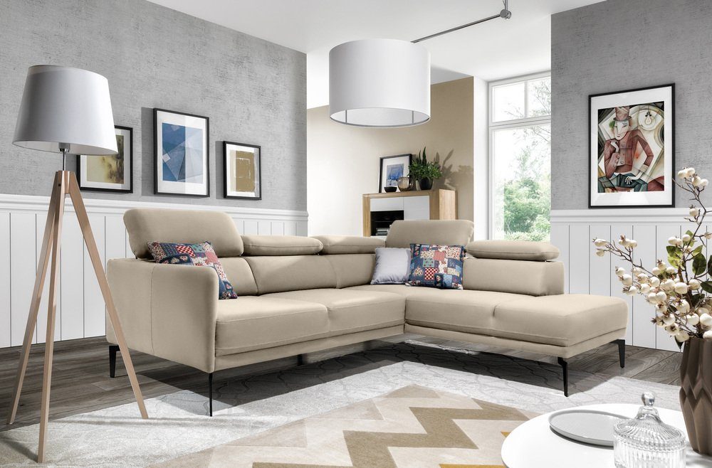 Stylefy Ecksofa Sallent, L-Form, Eckcouch, Ottomane links oder rechts ...