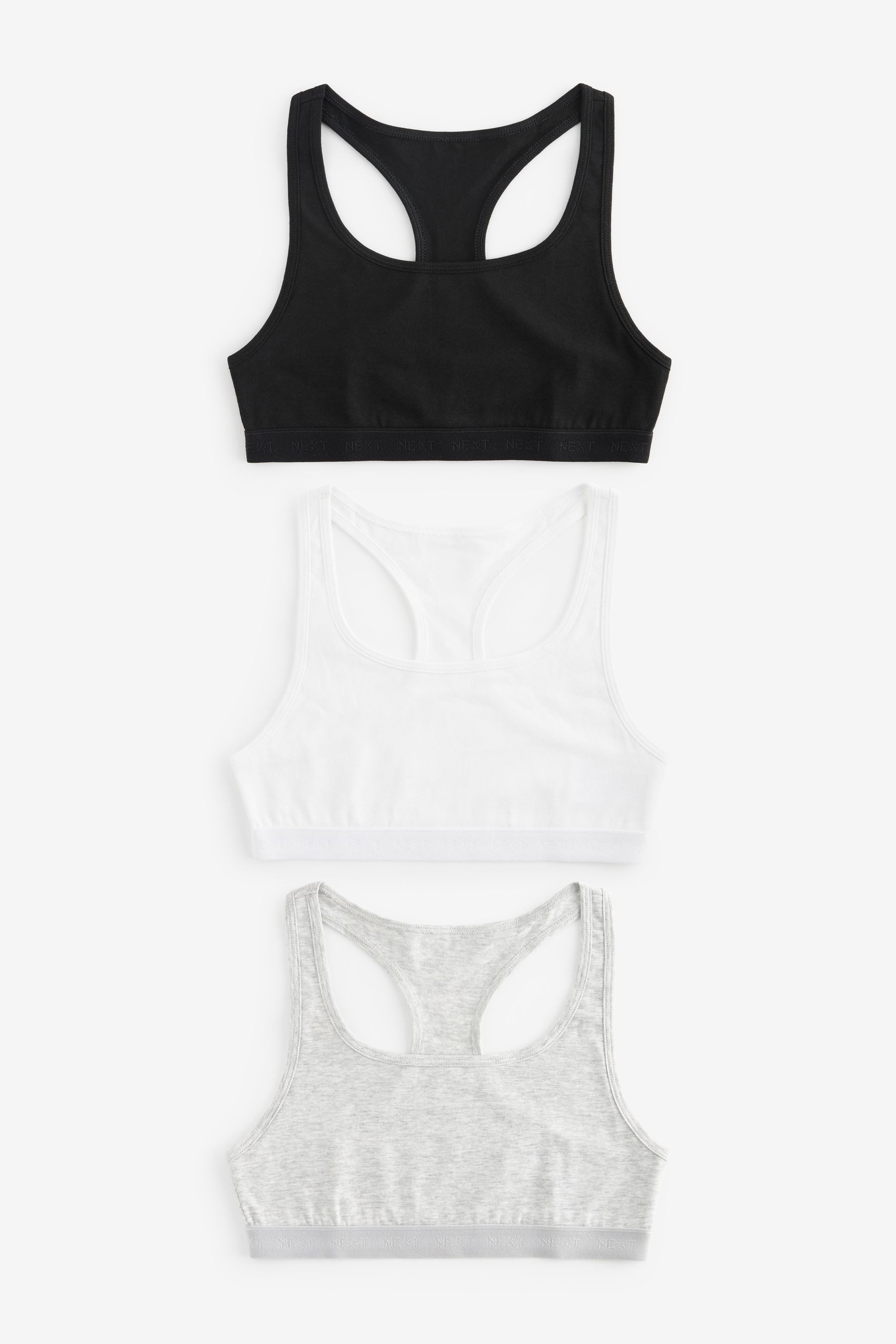 Next Crop Top 3er Pack Kurztops Mit Ringerrücken 3 Tlg Next Die