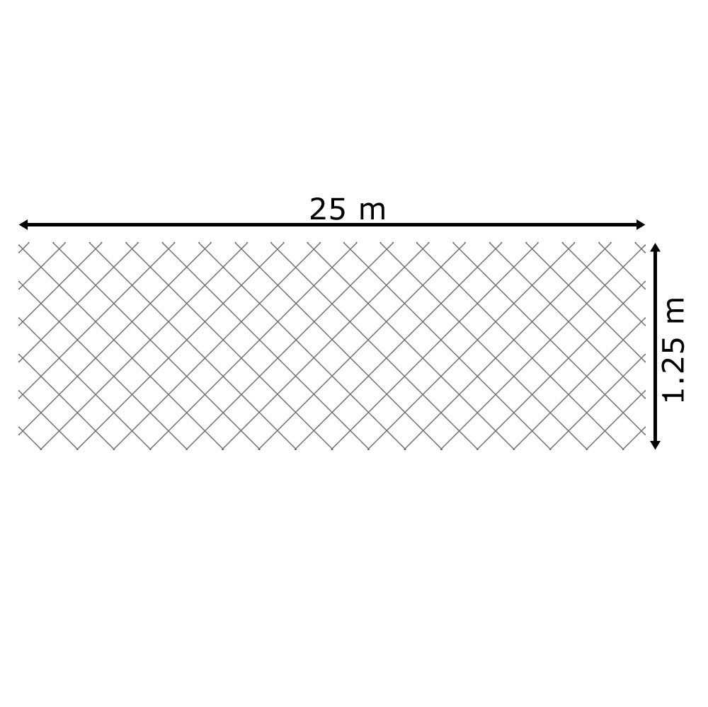 V2Aox Maschendrahtzaun Drahtzaun 150 cm Höhe 25 m Maschendraht ...