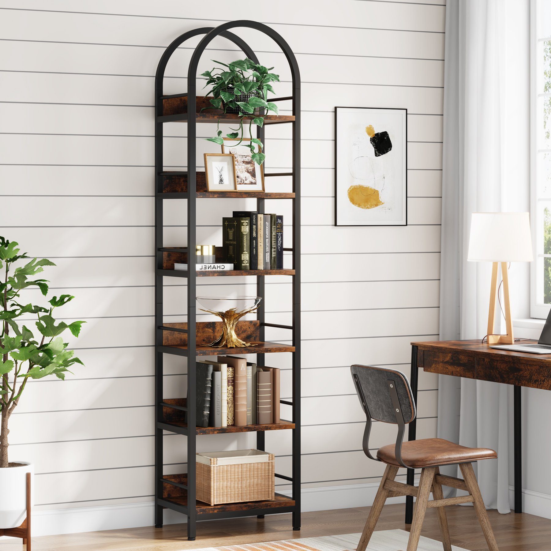 Luxus Hohes Regal Schmal Bild