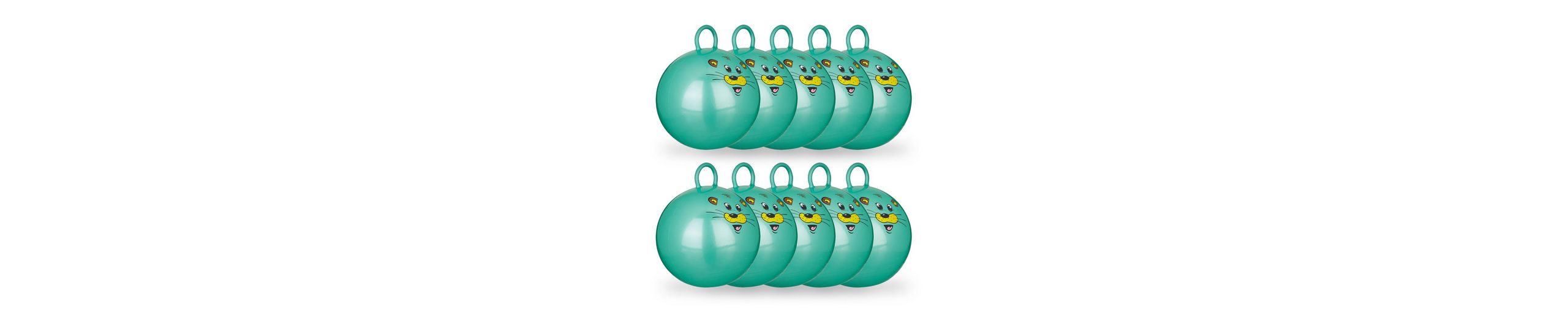 relaxdays Hüpfspielzeug »10 x Hüpfball Kinder grün« online kaufen | OTTO
