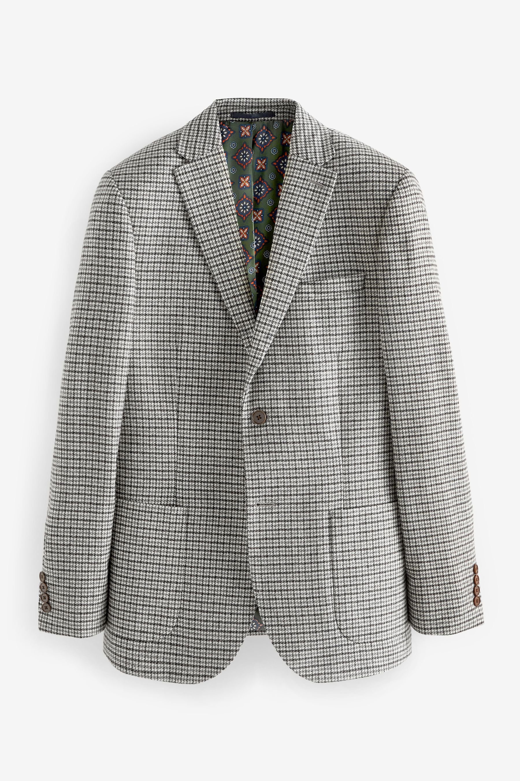 Next Baukastensakko Anzug Mit Hahnentrittmuster Skinny Fit Jacke 1 Tlg