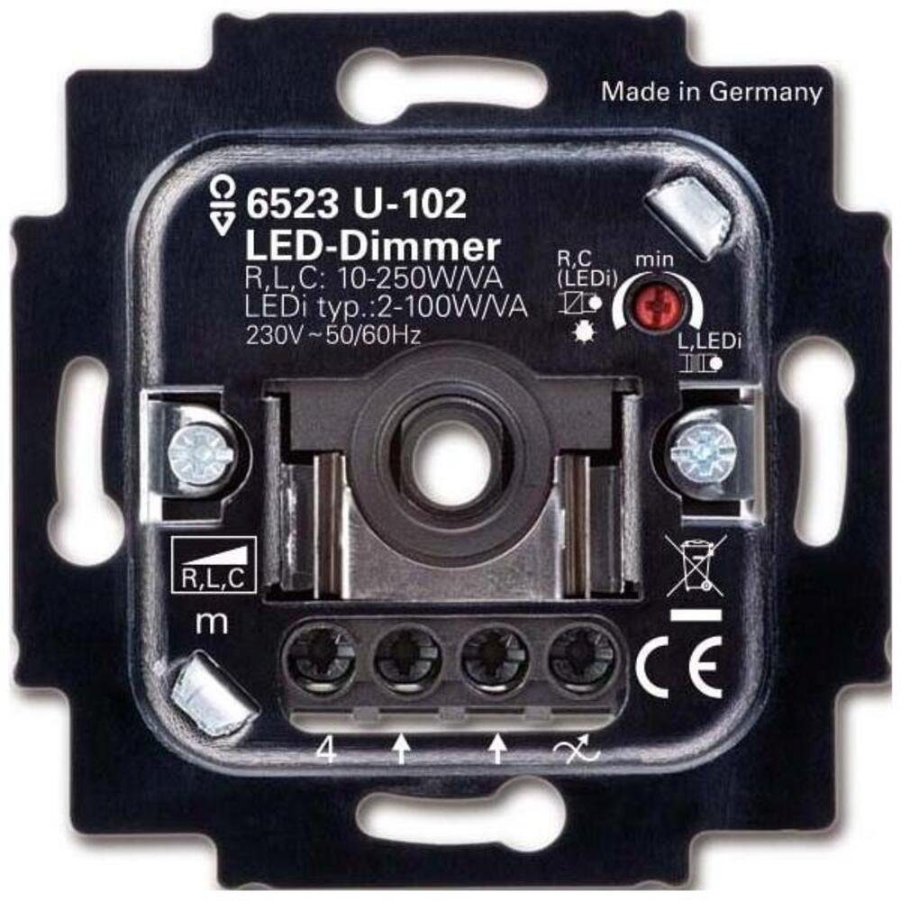 Busch-Jaeger Abdeckrahmen Busch-Jaeger Dimmer-Einsatz 6523 U-102