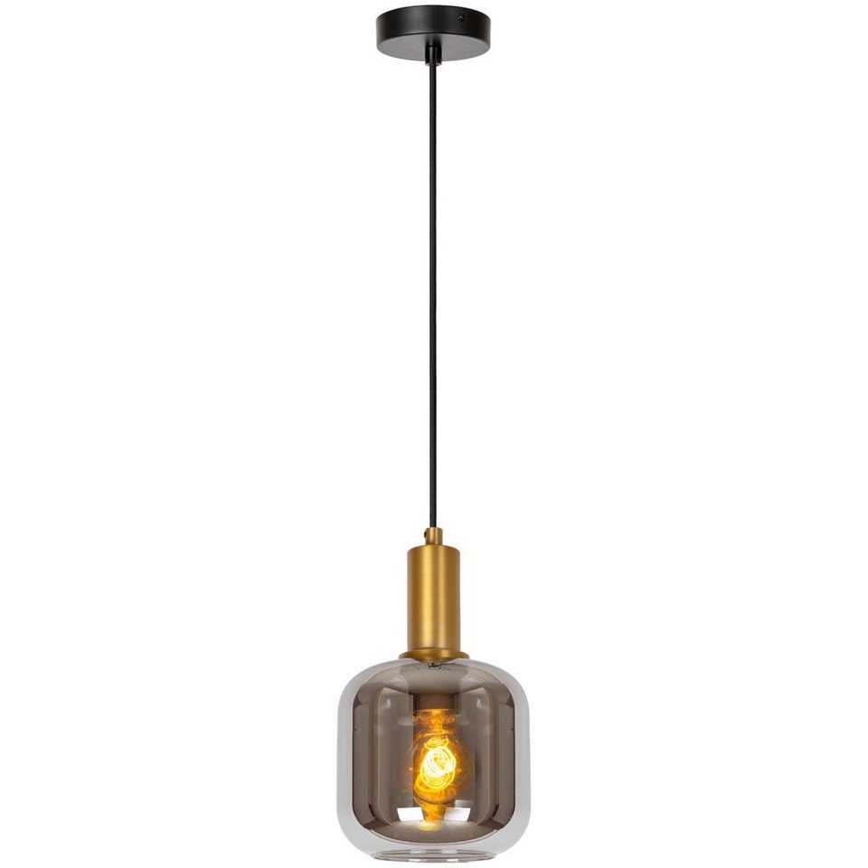 Click Licht Hängeleuchte Pendelleuchte Joanet In Rauchglas Und Schwarz
