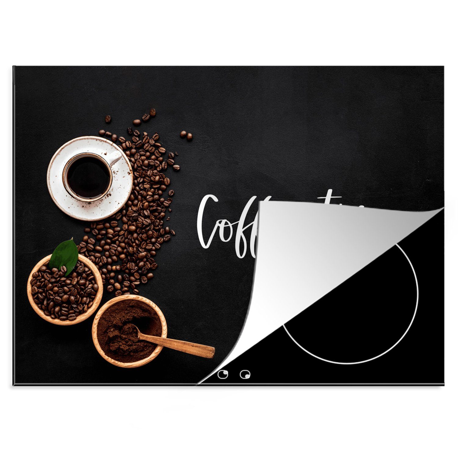 Muchowow Herdblende Abdeckplatte Kaffee Kaffeezeit Zitate