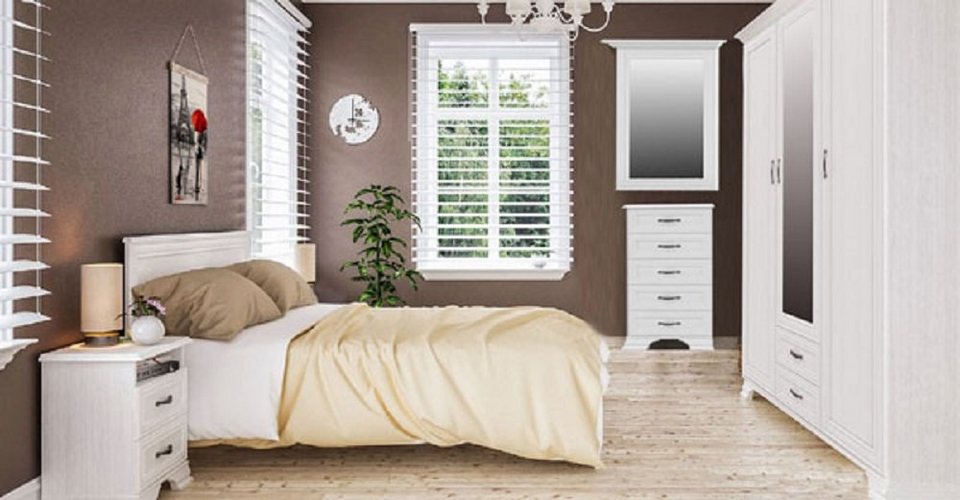 Feldmann Wohnen Schlafzimmer Set Junona Set 5 St 1 Kleiderschrank
