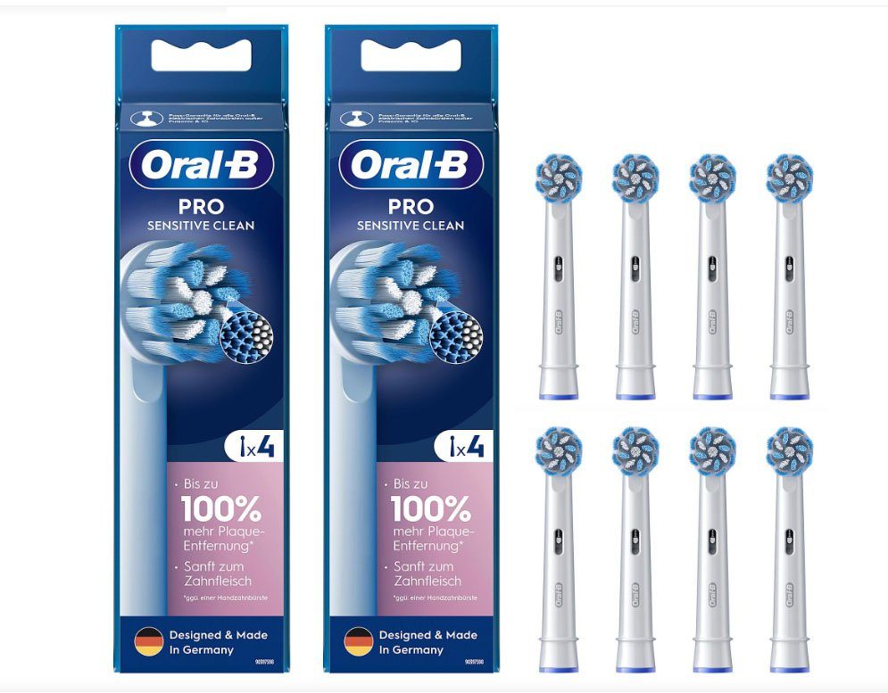 Oral-B Aufsteckbürsten Pro Sensitive Clean 2x4er Pack