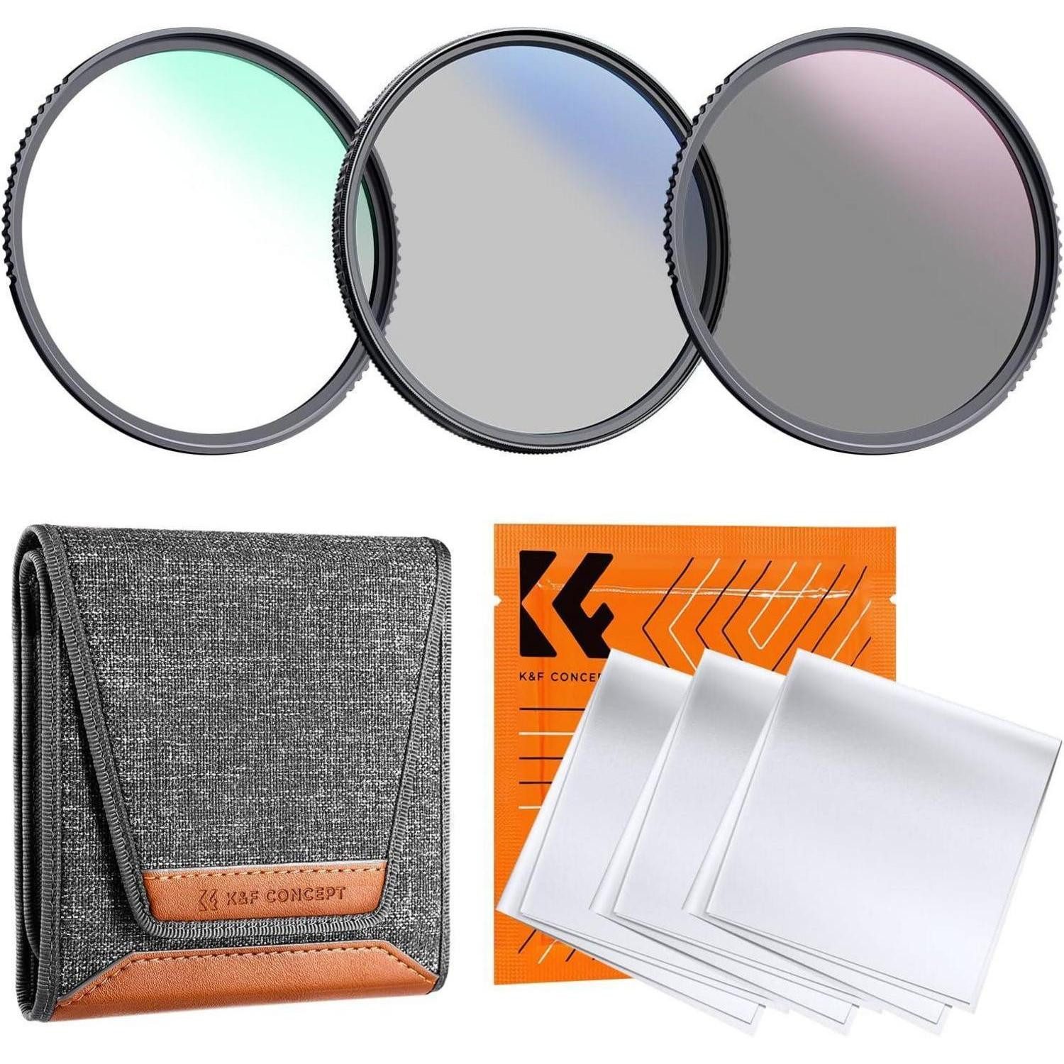 LuxusKollektion 58mm Filterset Polfilter+CPL Filter+MC UV Filter+Fester ...