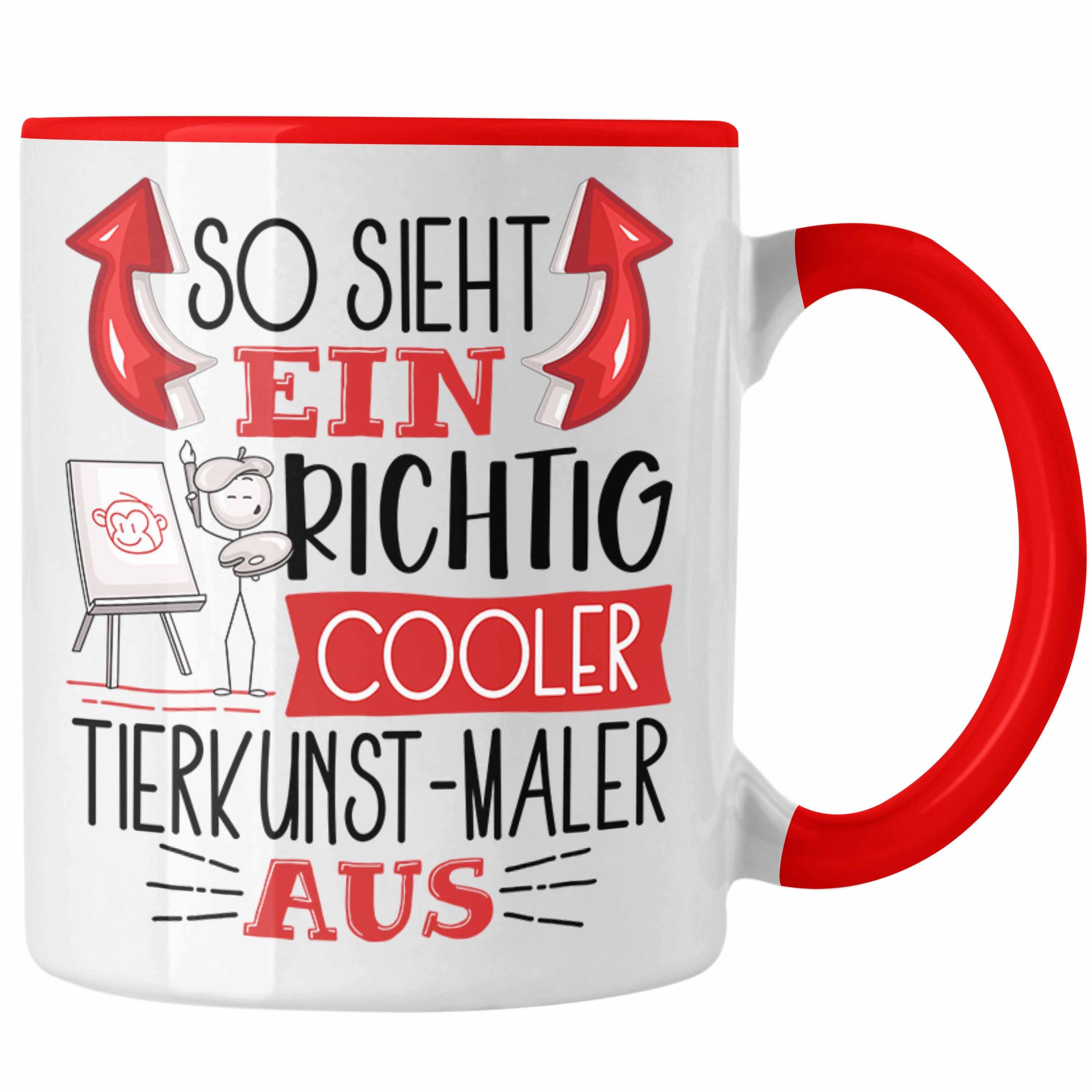 Trendation Tasse Tierkunst Maler Tasse So Sieht Ein Richtig Cooler