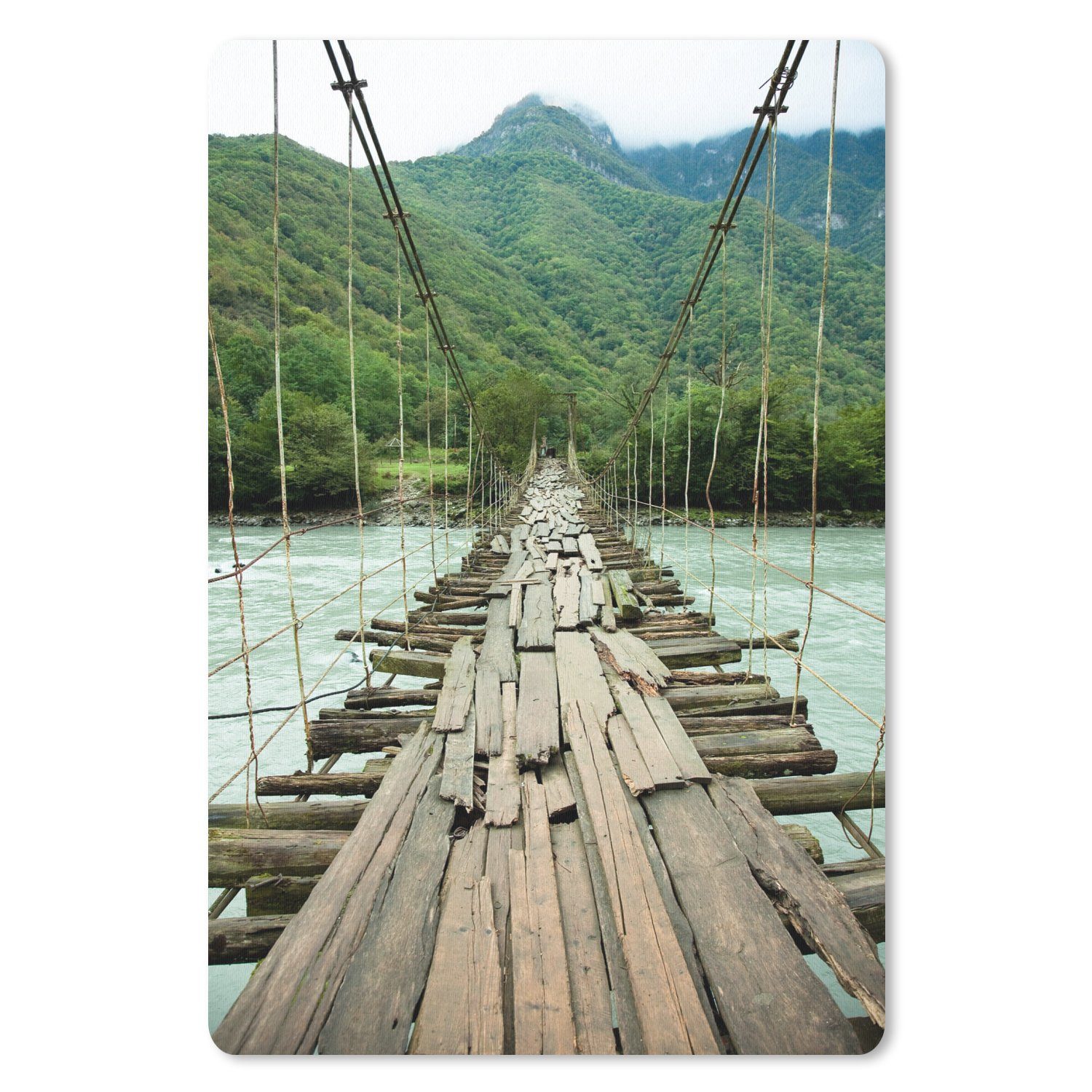 Muchowow Mauspad Brücke Holz Fluss Pad 1 St Mousepad Computer