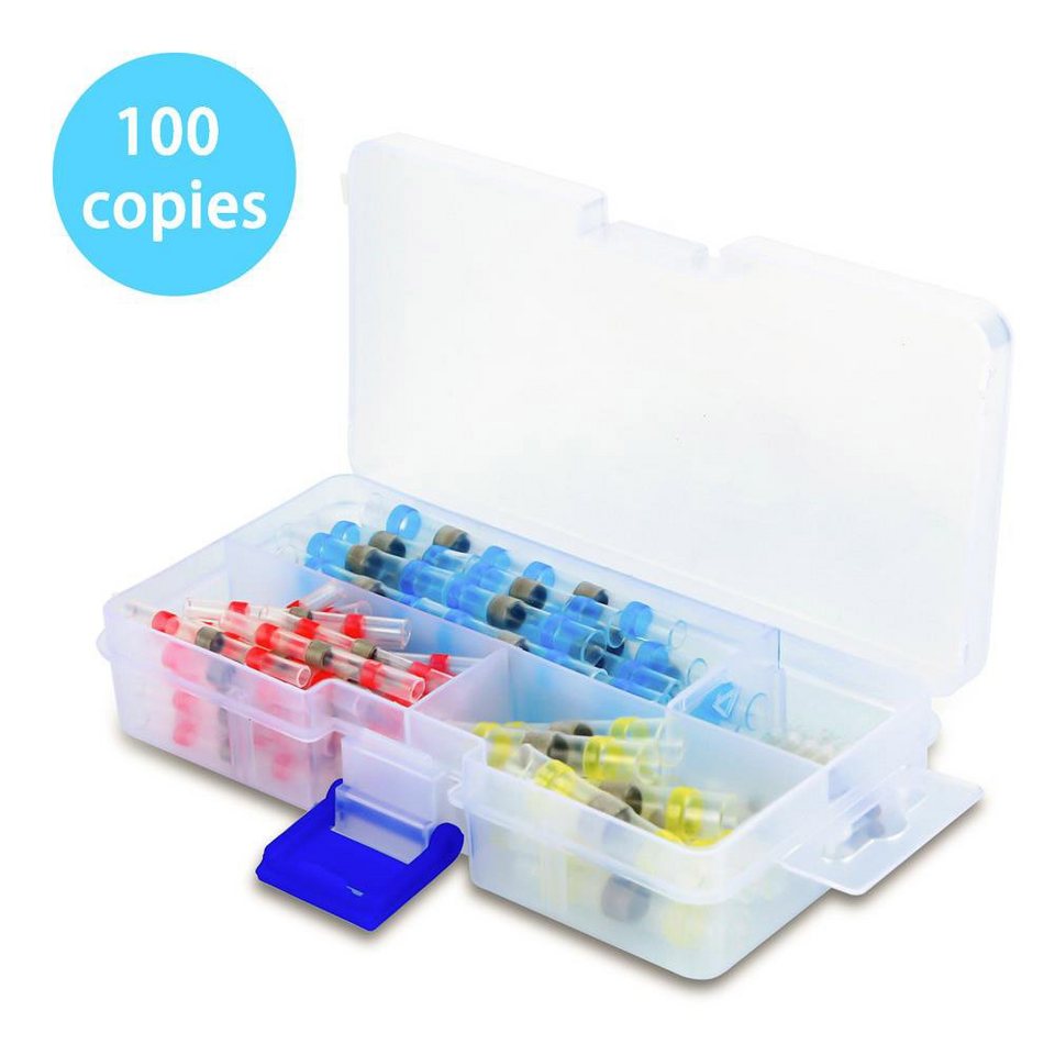 Intirilife Schrumpfschlauch 100 St 100er Box Lötverbinder In 4 GrÖßen
